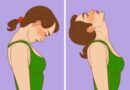 Neck muscles stretching exercise